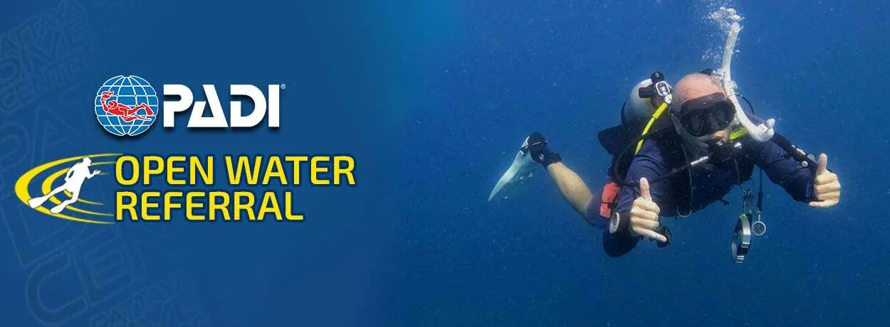 PADI Open water Diver Referral :: Pattaya Dive Centre